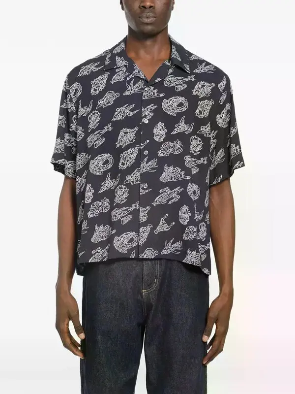 Moncler Printed Short-sleeve Shirt