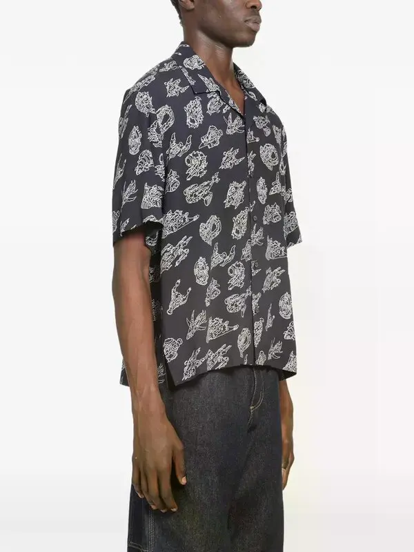 Moncler Printed Short-sleeve Shirt