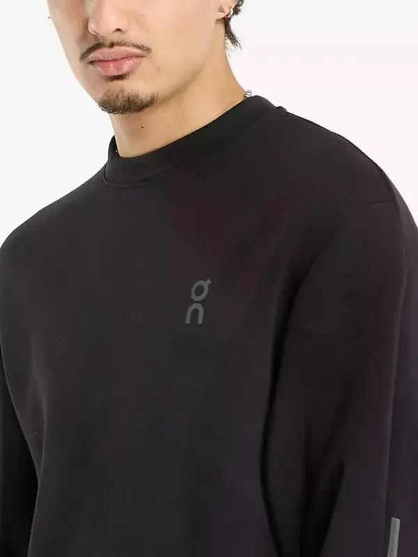 On Focus Tech Crewneck Sweatshirt - Black