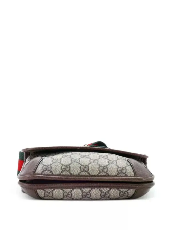 Gucci Neo Vintage Flap Messenger Gg Coated Canvas Small Crossbody Bag - Brown
