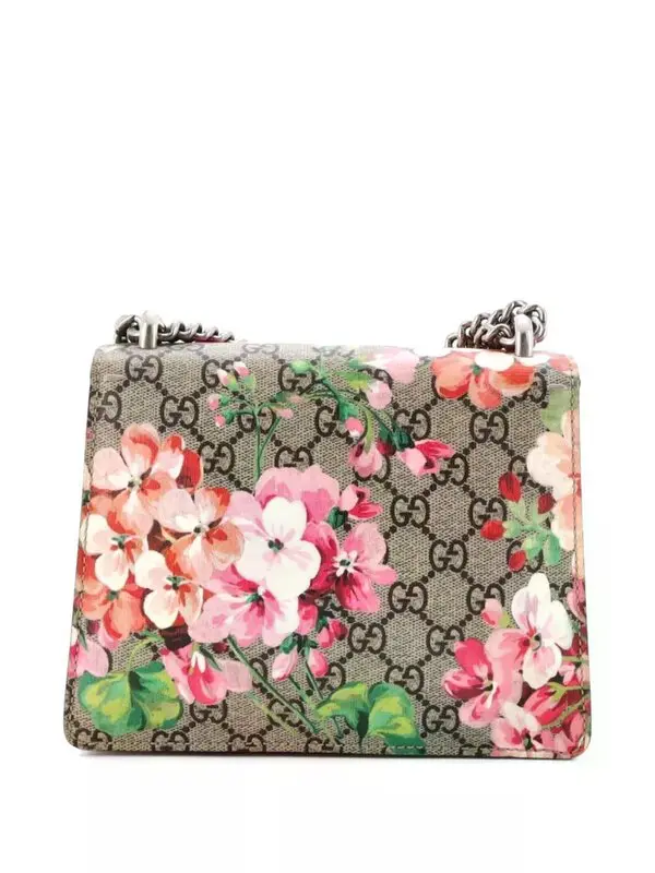 Gucci Dionysus Blooms Print Gg Coated Canvas Mini Shoulder Bag - Red