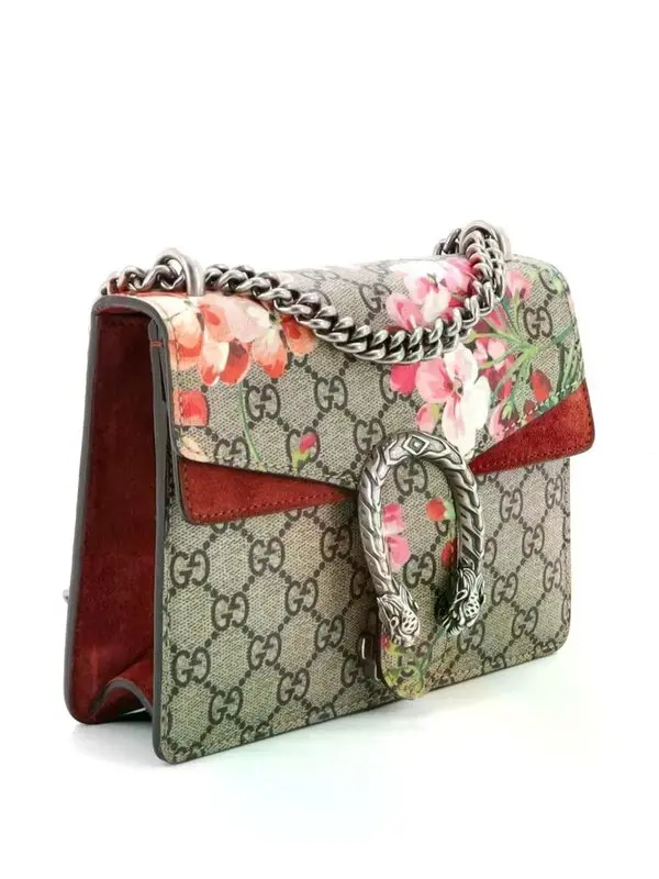 Gucci Dionysus Blooms Print Gg Coated Canvas Mini Shoulder Bag - Red