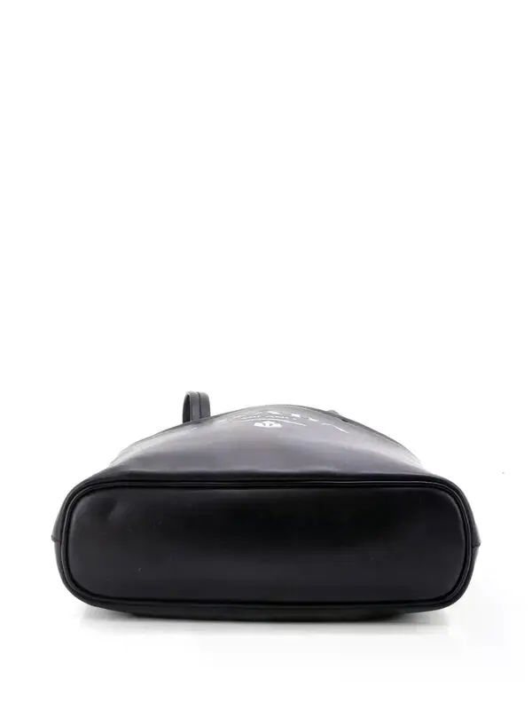 Prada Logo Convertible Open Tote Bag