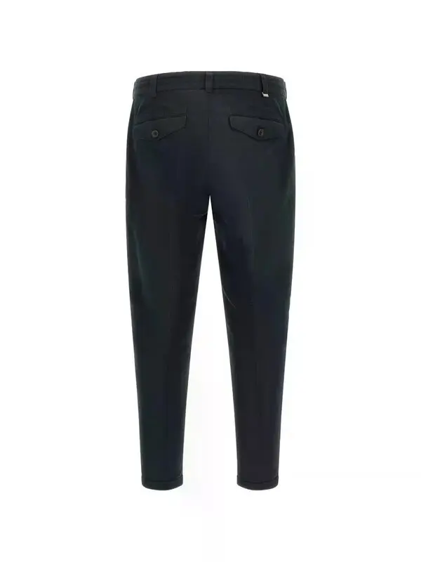 PT TORINO Elasticated Turn-up Hem Trousers