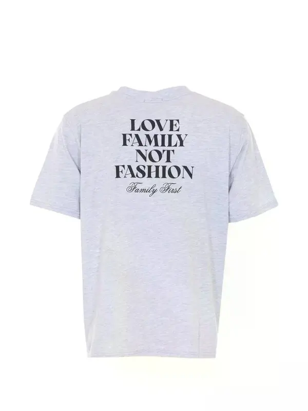 FAMILY FIRST Round Neck Print T-shirt