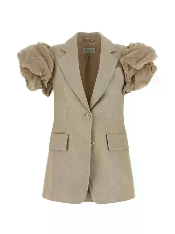 Max Mara Abituro Sleeveless Blazer - Neutrals