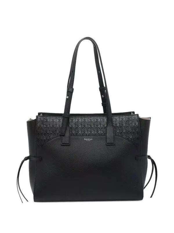 SERAPIAN Medium Maro Shoulder Bag - Black