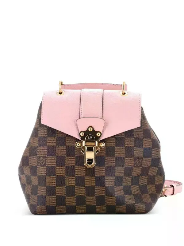 LOUIS VUITTON Clapton Damier And Leather Backpack - Brown