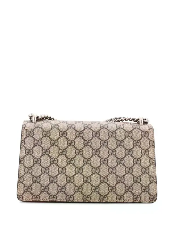 Gucci Dionysus Gg Coated Canvas Small Shoulder Bag With Crystal Embellished Metal - Brown