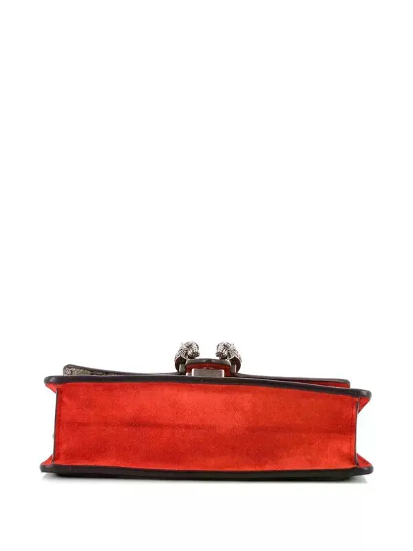 Gucci Dionysus Gg Coated Canvas Small Shoulder Bag With Crystal Embellished Metal - Brown