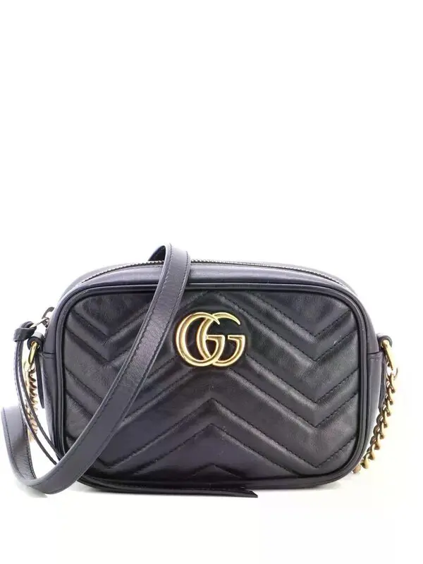 Gucci Gg Marmont Mini Crossbody Bag - Black
