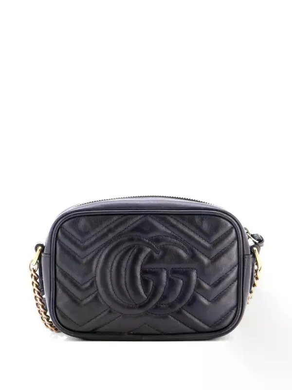 Gucci Gg Marmont Mini Crossbody Bag - Black