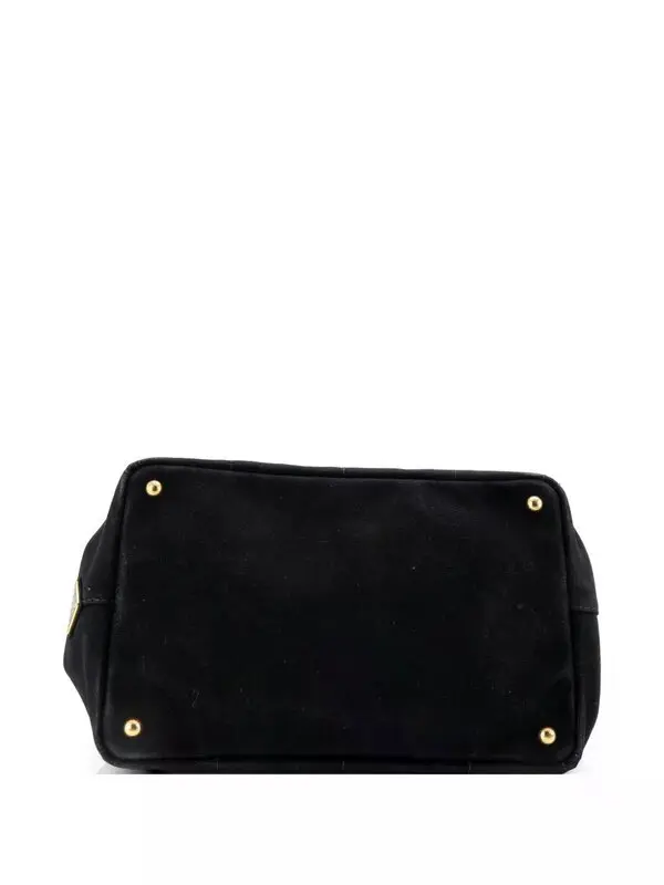 Prada Canapa Convertible Canvas Medium Tote Bag