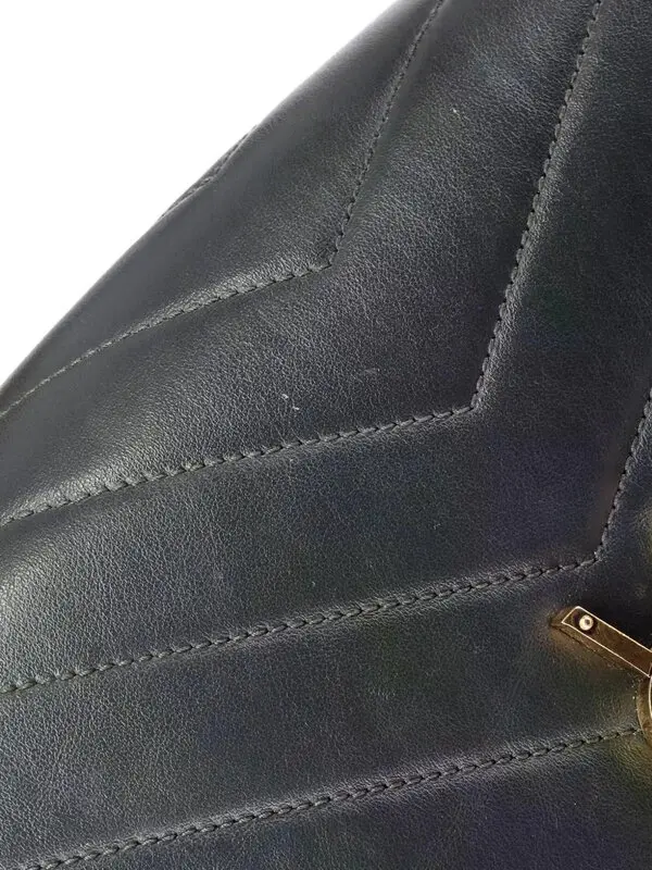 Saint Laurent Loulou Matelasse Chevron Leather Medium Shoulder Bag - Grey