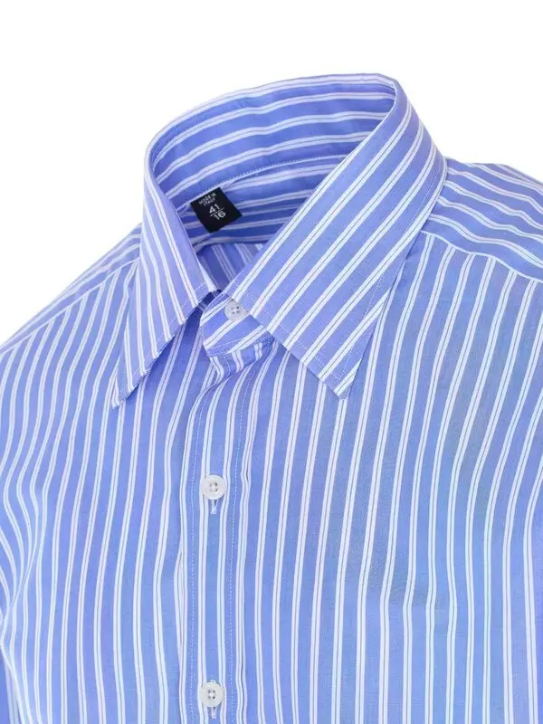 TOM FORD Striped Button Shirt - Blue