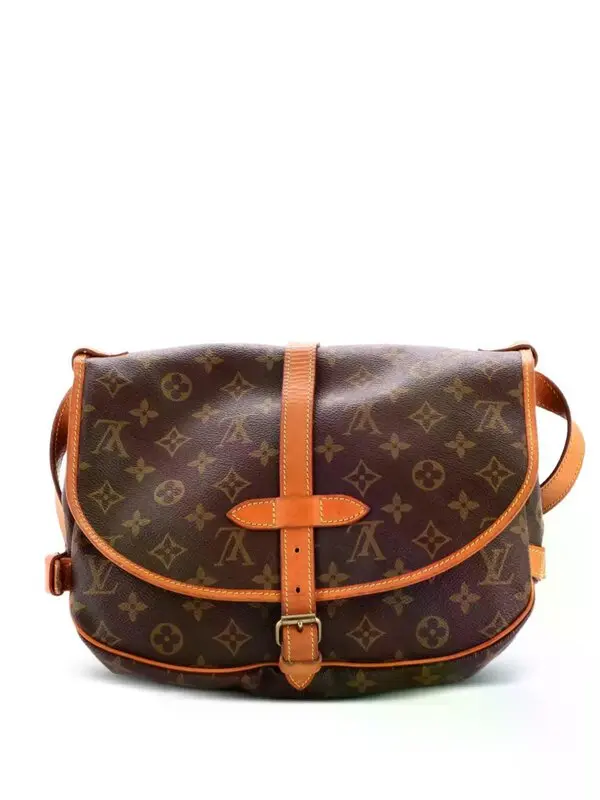LOUIS VUITTON Saumur Handbag Monogram Canvas 30 - Brown