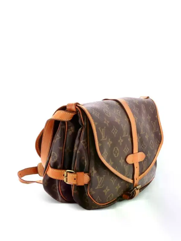 LOUIS VUITTON Saumur Handbag Monogram Canvas 30 - Brown