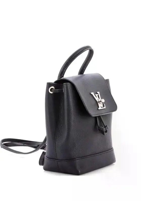 LOUIS VUITTON Lockme Mini Backpack Leather - Black