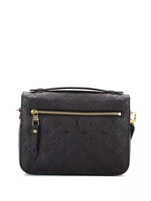 LOUIS VUITTON Pochette Metis Monogram Empreinte Leather - Black