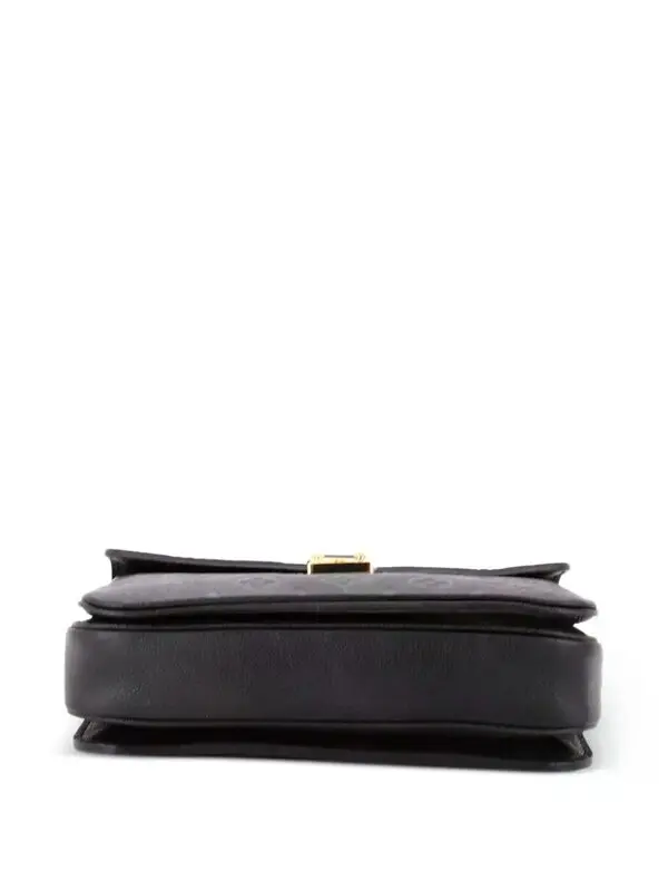 LOUIS VUITTON Pochette Metis Monogram Empreinte Leather - Black