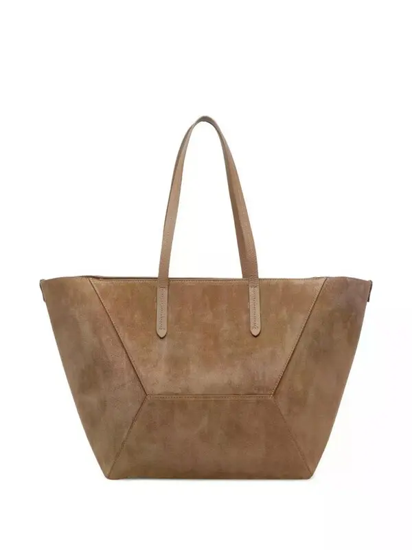 Brunello Cucinelli Tote Bag With Removable Pouch - Neutrals