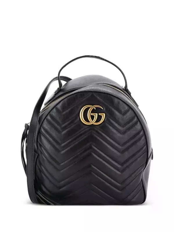Gucci Gg Marmont Matelasse Leather Small Backpack