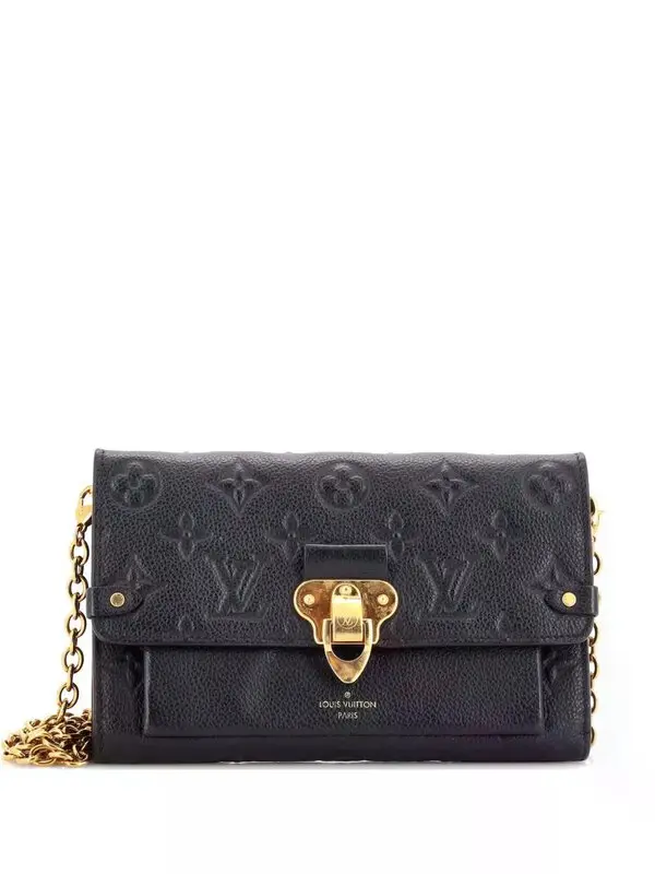 LOUIS VUITTON Vavin Chain Wallet Monogram Empreinte Leather - Black