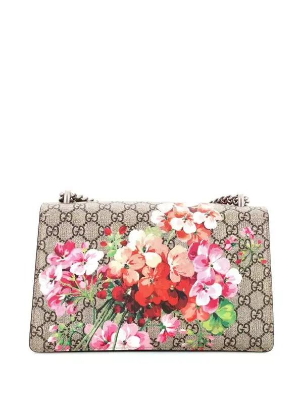 Gucci Dionysus Blooms Print Gg Coated Canvas Small Shoulder Bag - Brown
