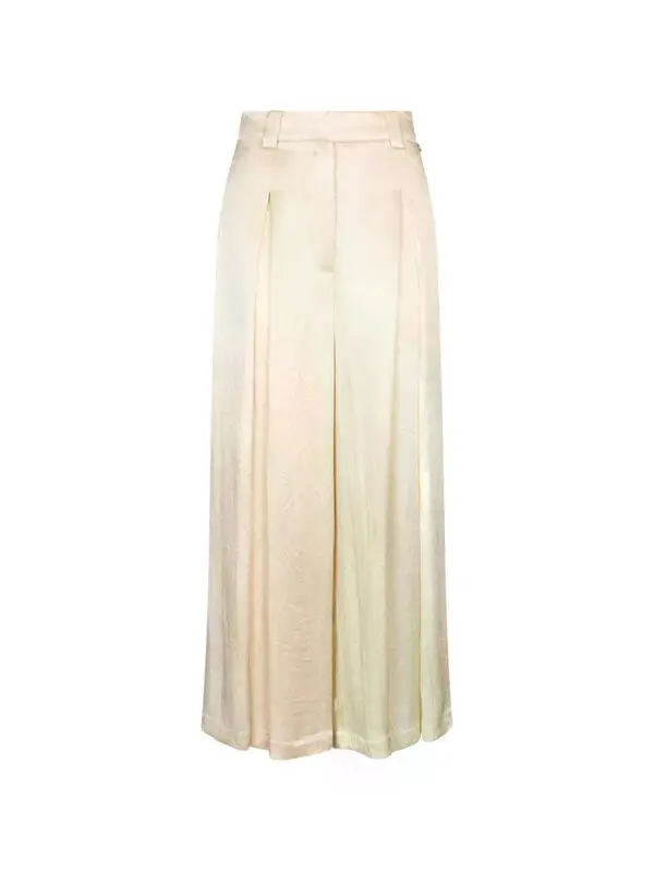 Liu Jo Slits Creased Palazzo Pants - Neutrals