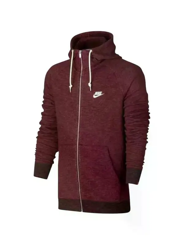 Nike Logo Embroidered Zip-up Hoodie
