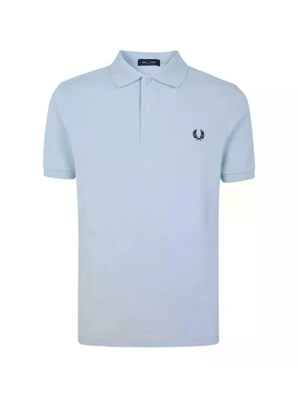 Fred Perry Logo-embroidered Polo Shirt - Blue