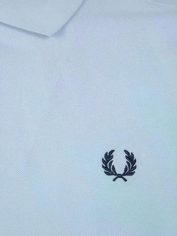 Fred Perry Logo-embroidered Polo Shirt - Blue