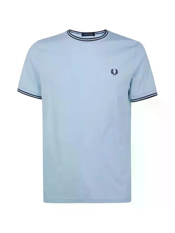 Fred Perry Logo-embroidered T-shirt - Blue