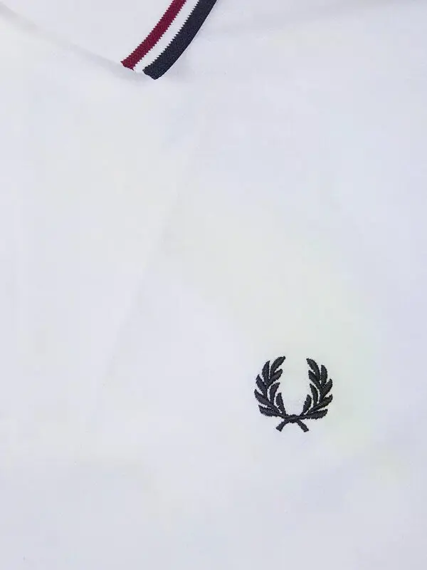 Fred Perry Logo-embroidered Polo Shirt - White