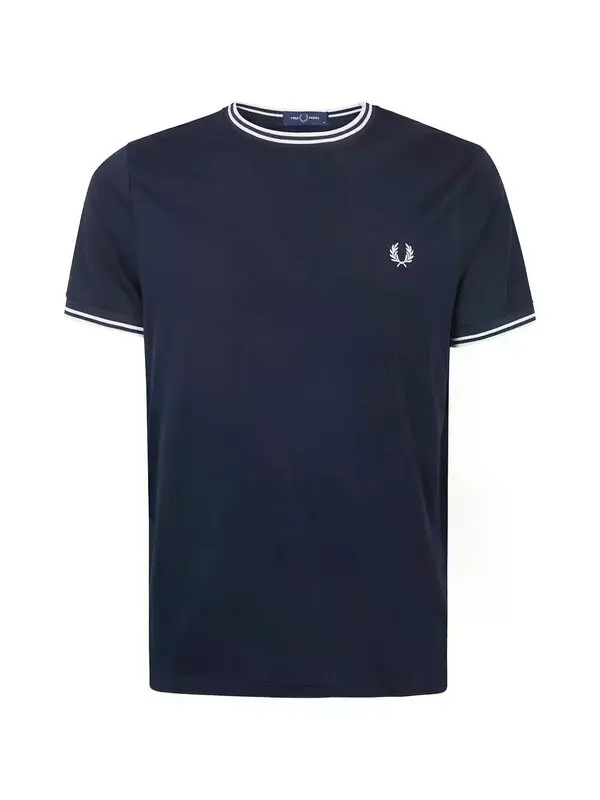Fred Perry Logo-embroidered T-shirt - Blue