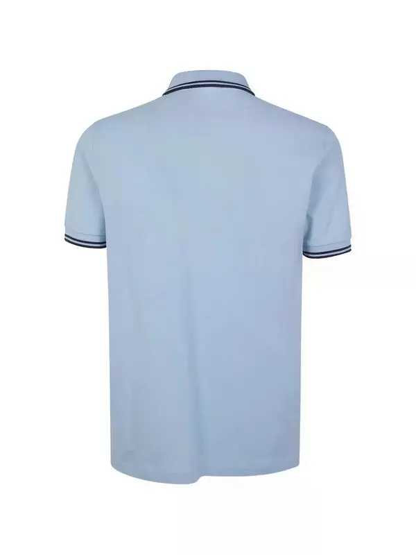 Fred Perry Logo-embroidered Polo Shirt - Blue