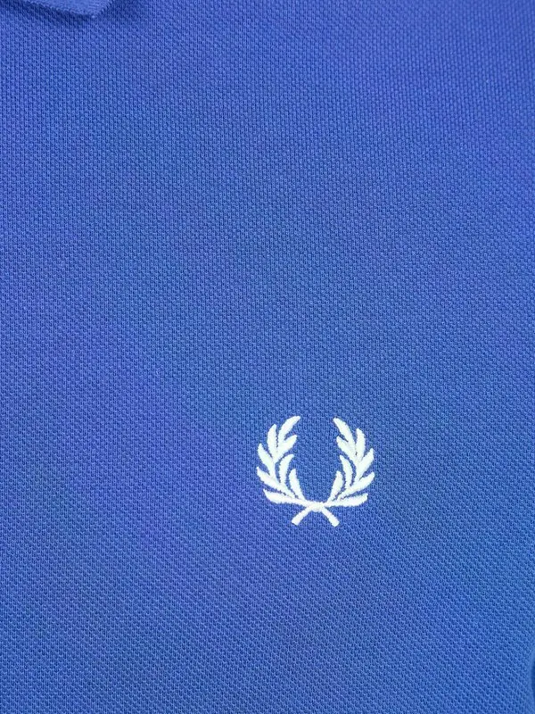 Fred Perry Logo-embroidered Polo Shirt - Blue