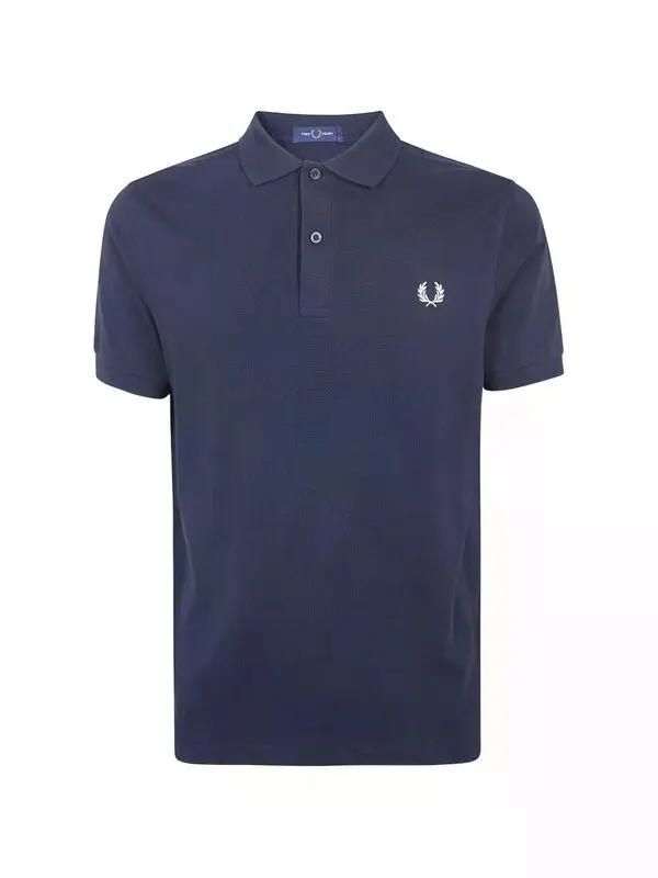 Fred Perry Logo-embroidered Polo Shirt - Blue