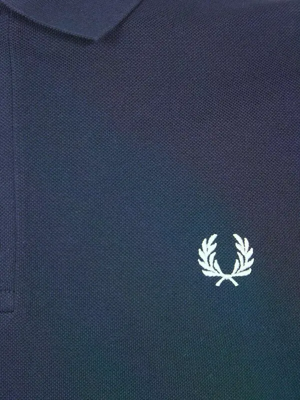 Fred Perry Logo-embroidered Polo Shirt - Blue