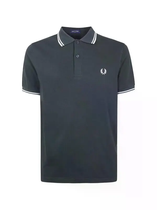 Fred Perry Logo-embroidered Polo Shirt - Grey