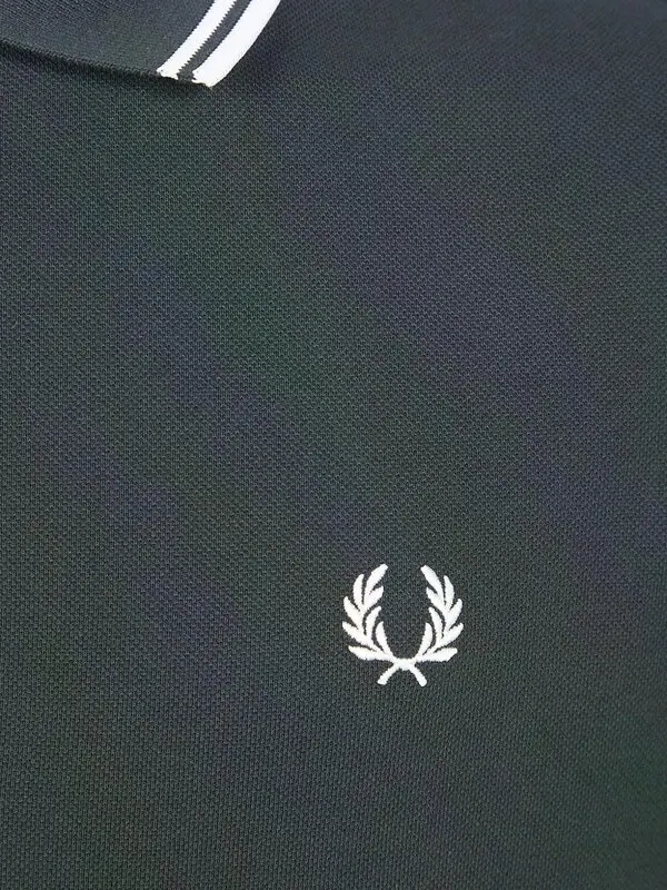 Fred Perry Logo-embroidered Polo Shirt - Grey