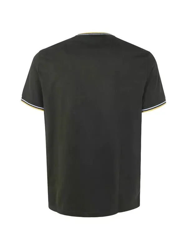 Fred Perry Logo-embroidered T-shirt - Black