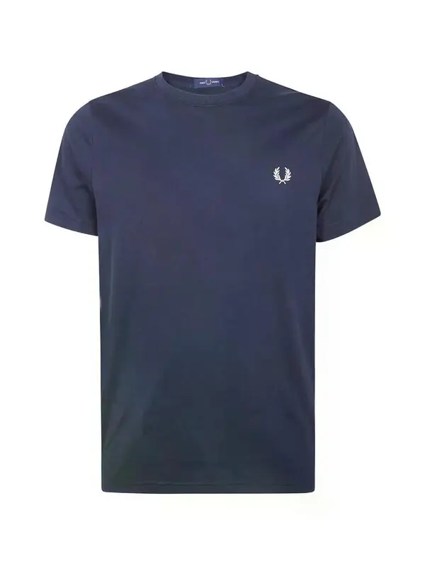 Fred Perry Logo-embroidered T-shirt - Blue