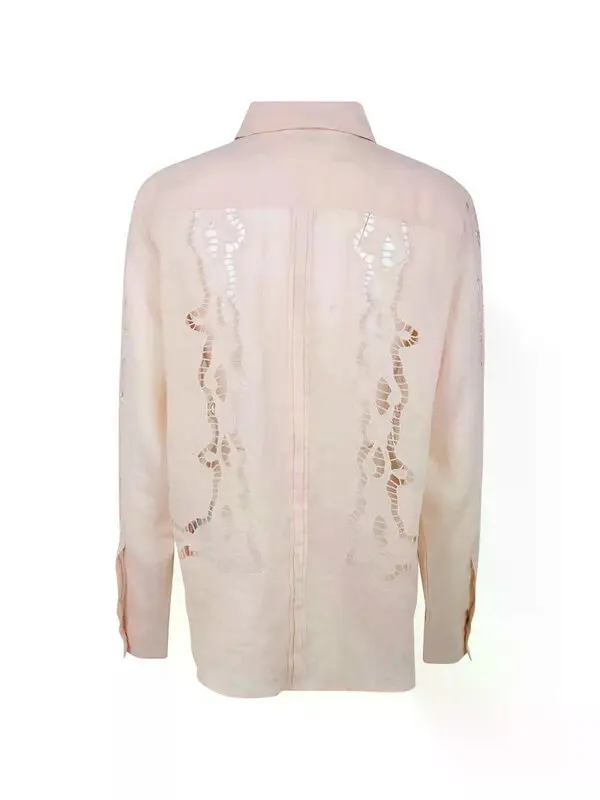 Seventy Openwork Shirt - Neutrals
