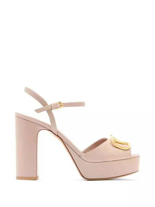 Valentino Garavani Vlogo Signature Platform Sandals - Pink