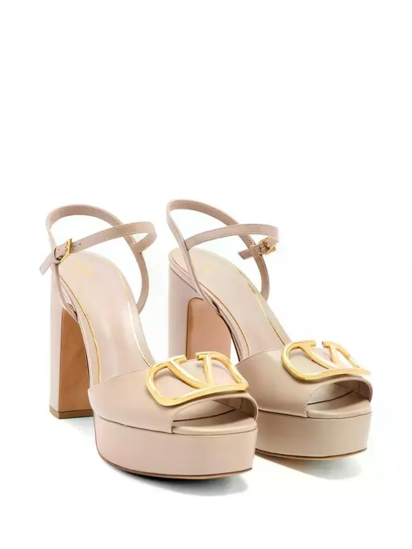 Valentino Garavani Vlogo Signature Platform Sandals - Pink