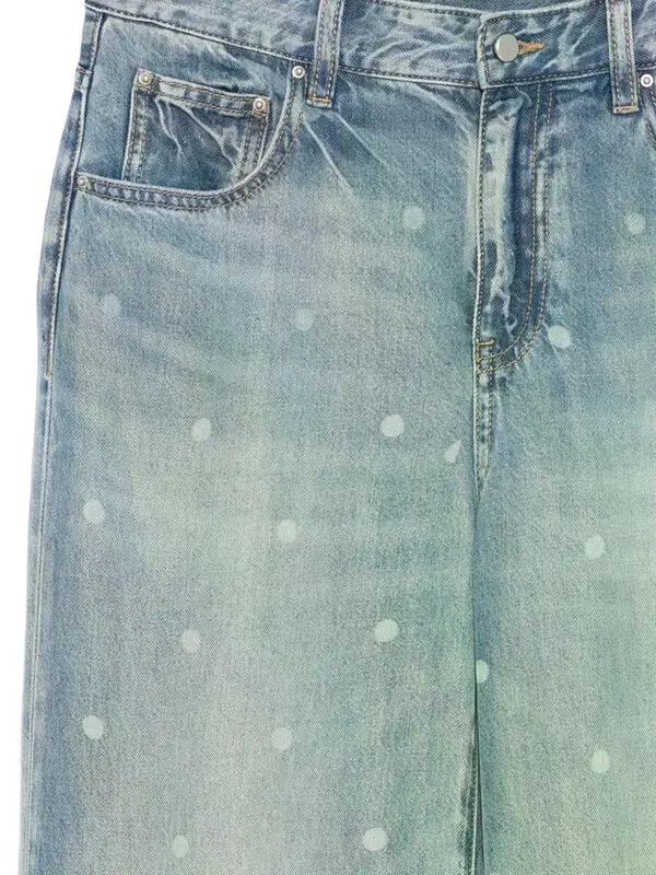 JNBY Polka Dot Flared Jeans