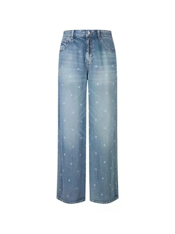 JNBY Polka Dot Flared Jeans