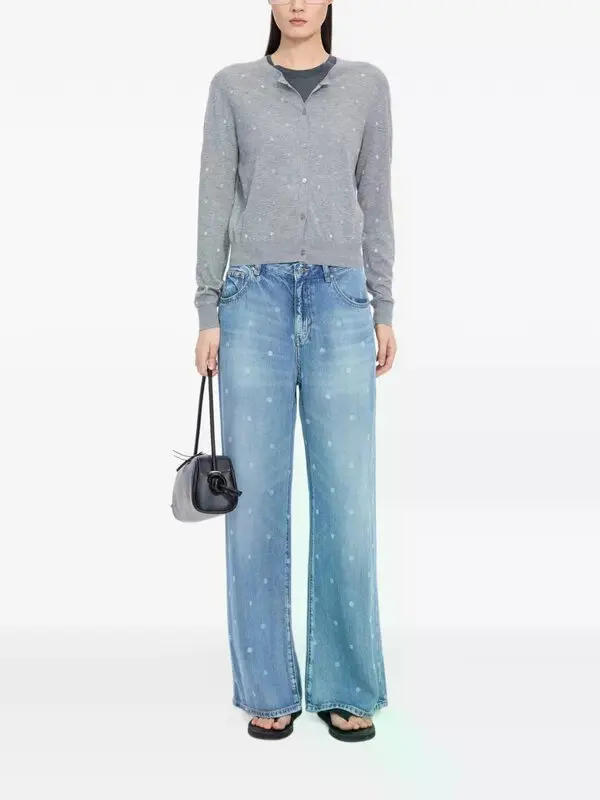 JNBY Polka Dot Flared Jeans