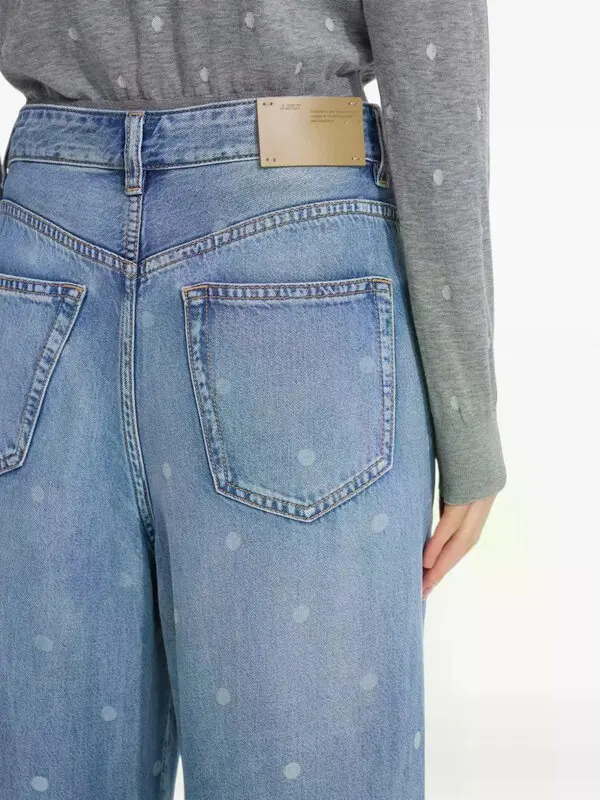 JNBY Polka Dot Flared Jeans